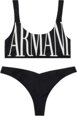 Emporio Armani Femme, Maillots de bain, Noir, Taille: 38 FR Ensemble Bikini