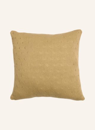 Essenza Essenza Dekokissen Knitted Ajour gelb