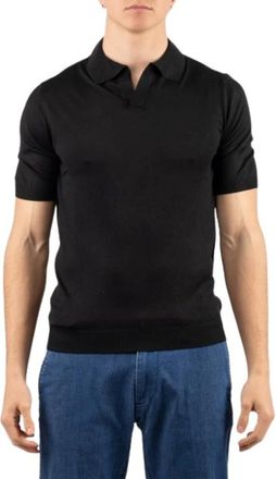 Gran Sasso Homme, Tops, Noir, Taille: 3XL Polo