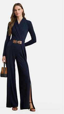 Lauren Ralph Lauren Jumpsuit 200980218001 Dunkelblau Wide Leg