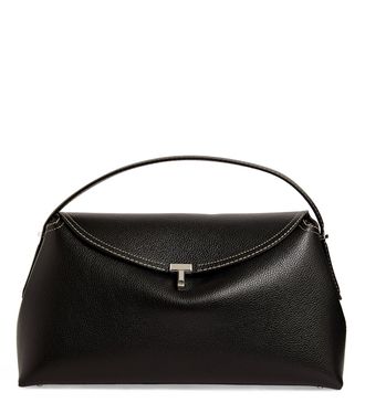 Toteme T-Lock Leather Shoulder Bag