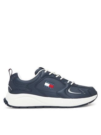 Tommy Jeans Sneakers Tjm Runner Leather EM0EM01621 Dunkelblau