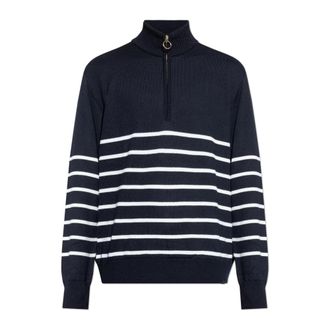 Paul & Shark Pullover mit Rei&szlig;verschluss am Ausschnitt - - Knitwear - Herren - Blau - L