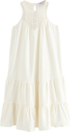 Next Strandkleid Minikleid aus Häkel-Mix (1-tlg)