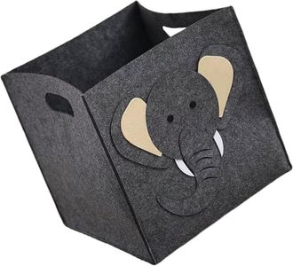 Pretyzoom Wäsche Aufbewahrungsbox Strapazierfähigem Filz Niedliche Elefantenform Multifunktionaler Organizer Für Kleidung Und Spielzeug Und Leicht Für Kinderzim