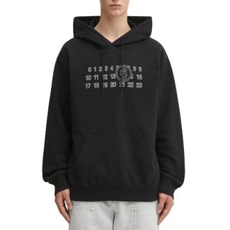 Maison Margiela Herren, Sweatshirts & Hoodies, Schwarzk, 2XSGr&ouml;&szlig;e