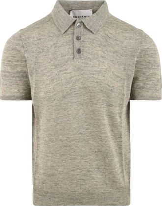 Amaranto Amar&aacute;nto, Homme, Tops, Gris, Taille: S Polo &agrave; Manches Courtes