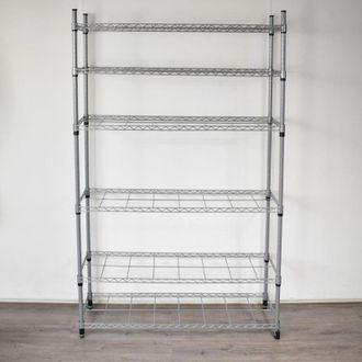 Dezenco &Eacute;tag&egrave;re en m&eacute;tal 120x35x190 cm - Design gris moderne - 5 &eacute;tag&egrave;res pour rangement optimis&eacute; - Fabrication tiss&eacute;e durable - Unamourdetapis