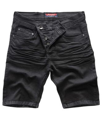 Rock Creek Herren Shorts Jeansshorts Denim Short Kurze Hose Herrenshorts Jeans Sommer Hose Stretch Bermuda Hose Schwarz RC-2202 Nightblack W31