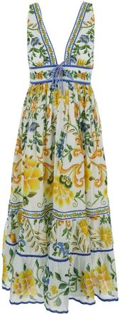 Farm Rio Farm Rio, Femme, Robes, Multicolore, Taille: 36 FR Robe Midi Florale