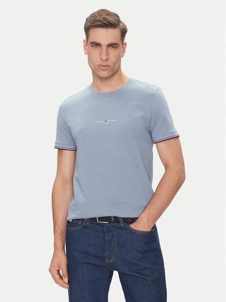 Tommy Hilfiger T-Shirt Logo MW0MW32584 Himmelblau Regular Fit
