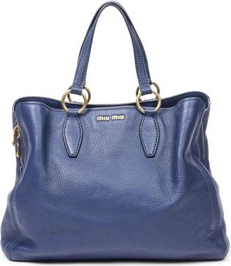 Miu Miu Crossbody Bags - 2way Zip Shopping Tote - Gr. unisize - in Blau - f&uuml;r Damen