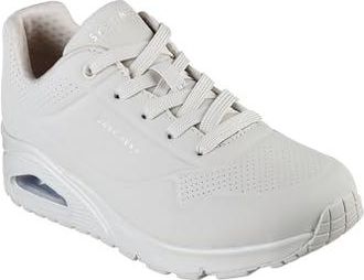Skechers Femme Uno Stand on Air Racine Accueil Chaussures-Femme Baskets-Basses, White, 40 EU