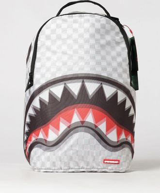 Sprayground Sac &agrave; dos Sharks In Paris &agrave; imprim&eacute; damier et logo effet 3D