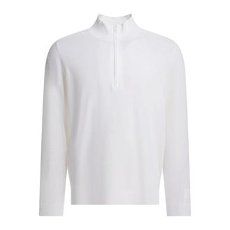 C.P. Company C.p. Company - Pull Col Roul&eacute; Metropolis Demi-Zip - Homme - Pulls - Blanc - Taille: M
