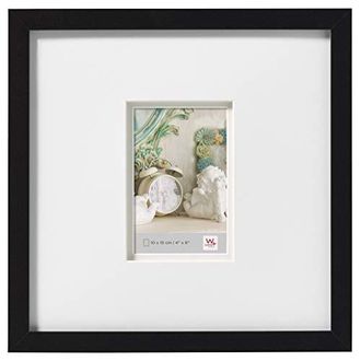 Walther Design Cadre photo walther design noir 30 x 30 cm avec double passe-partout Stockholm cadre en bois EA333B