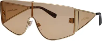 Dolce & Gabbana 0DG2305 Metal Shield Sunglasses - Gold