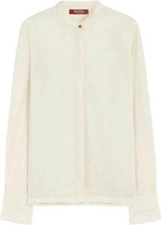 Max Mara Femme, Blouses et Chemises, Beige, Taille: 40 FR Minimal Kimono Sleeve Shirt