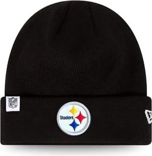 New Era Pittsburgh Steelers Loop Label Knit Bonnet NFL Noir