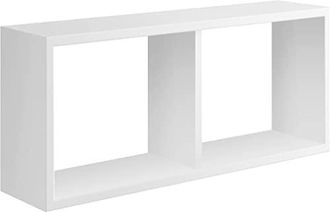 Homemania HOMSAN_026 Regal Morgana, Wanddekoration, Schlafzimmer, Büro-MDF, Weiß, 70 x 30 x 15,5