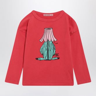 Bobo Choses Hidden Monster T-Shirt aus roter Bio-Baumwolle