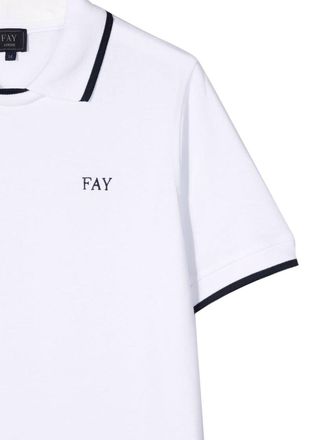 Fay Cotton Polo Shirt - White