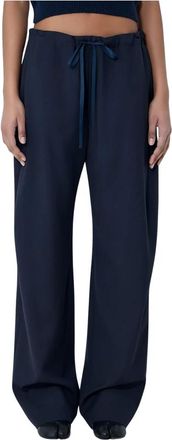Khaite Femme, Pantalons, Bleu, Taille: 38 FR Rohen Drawstring Pants