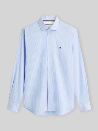 Tommy Hilfiger Slim Fit Businesshemd mit Logo-Stickerei