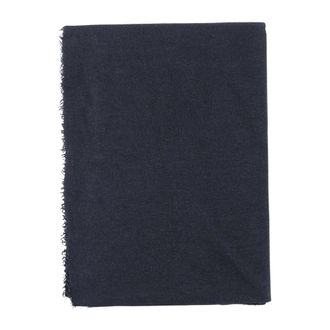 Faliero Sarti Kaschmir Seide Navy Schal Rechteckiges Design - - Accessories - Herren - Blau - ONE SIZE
