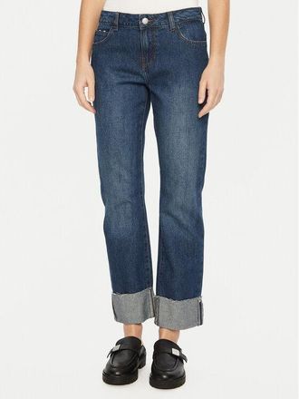 Noisy May Jeans Sanja 27033147 Dunkelblau Straight Fit