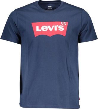 Levi's Homme, Tops, Bleu, Taille: XL T-shirt &agrave; manches courtes