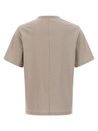 Rick Owens Mens Beige Cotton T-Shirt