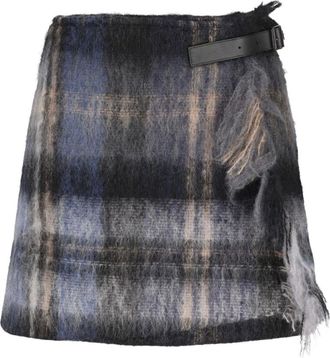 Loewe Femme, Jupes, Multicolore, Taille: 38 FR Jupe en m&eacute;lange de mohair et laine