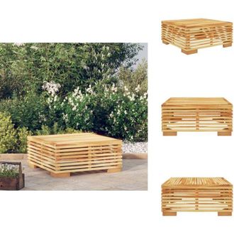 vidaXL Garten-Couchtisch 69,5x69,5x31 cm Massivholz Teak - Gartenm&ouml;bel - Teakholz M&ouml;bel - Outdoor Sofa - Wohnzimmerset - Terrasse M&ouml;beln