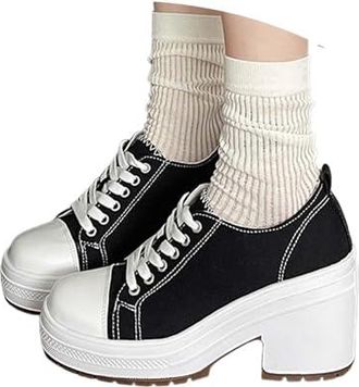 Generic Chaussures en toile pour femme - Chaussures en toile pour femme - Mode entra&icirc;neur tendance - Chaussures de loisirs - Chaussures d&eacute;t&eacute; antid&eacute;rapantes - 