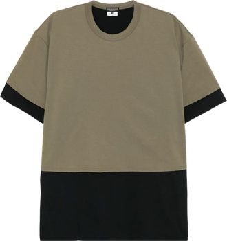 Comme Des Garçons T-Shirt im Layering-Look - Grün