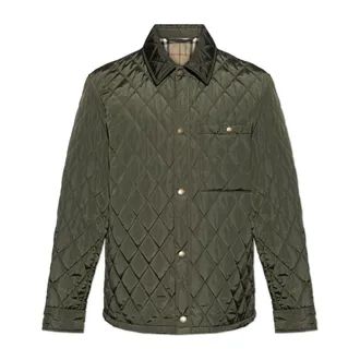 Burberry Homme, Vestes, Vert, Taille: XL Veste matelassée