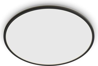 Philips Lighting Philips Superslim-Deckenleuchten für den Außenbereich, 15 W, 4000 K kaltweiß, Szenenschalter stufenweise dimmbar, wasserfest, schwarz, IP54 wetterfest