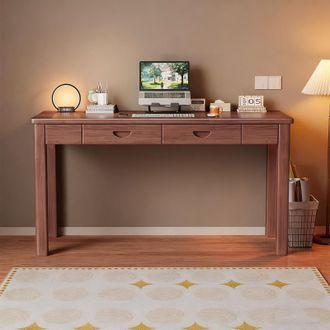 Generic Schreibtisch, Bürotisch, Holzkonstruktion, mit Zwei großen Schubladen. EIN einfacher Spieltisch for das Schlafzimmer, geeignet for das Homeoffice, zum