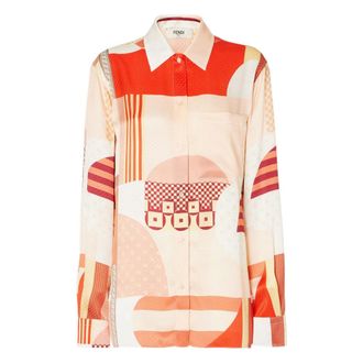 Fendi Damen, Blusen & Hemden, Mehrfarbig, XSGröße