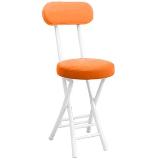 Generic Klapphocker Faltbar 4cm Dickes Sitzkissen Aus PU-Leder Rahmen Aus Kohlefaser Klappstuhl Bis 110 Kg Hocker Klappbar f&uuml;r K&uuml;che, Esszimmer, Innen- und Au