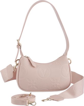 Valentino Handbags Hobo VALENTINO BAGS SAMBA RE, Damen, Gr. B/H/T: 21cm x 12cm x 7cm, rosa (cipria), Lederimitat, Taschen Hobo, Henkeltasche Schultertasche