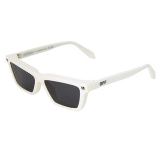 Off-white Cambridge Quadratisch-Sonnenbrille f&uuml;r Damen (Wei&szlig;/Dunkelgrau)