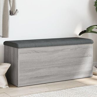 vidaXL Vidaxl - Banc de rangement sonoma gris 102x42x45 cm bois ding&eacute;nierie