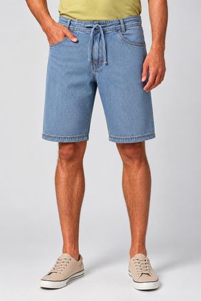 Hempage Hempage Herren vegan Shorts Straight Leg Uniblue Blau