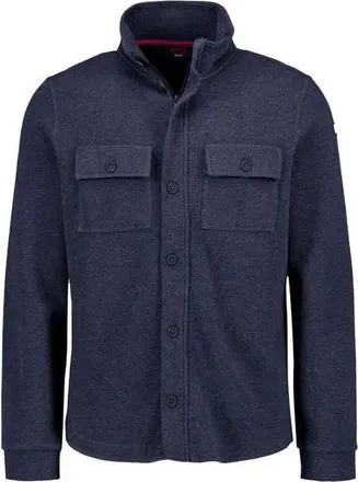 N.Z.A. Herren Pullover blau Baumwolle unifarben