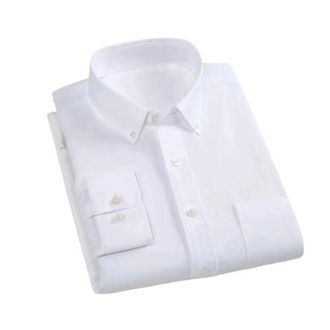 Generic Chemise Oxford boutonn&eacute;e &agrave; manches longues pour homme, coupe ajust&eacute;e, haut de bureau solide et doux, 2720-1, XXL