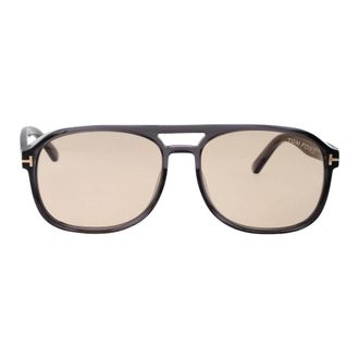 Tom Ford Lunettes de soleil Rosco &eacute;l&eacute;gantes pour l&eacute;t&eacute; - Homme - Accessoires - Gris - Taille: 58 MM