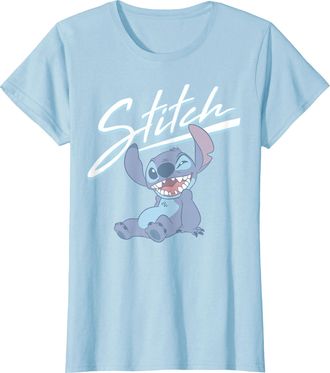 Disney Lilo & Stitch Winking Stitch Portrait T-Shirt
