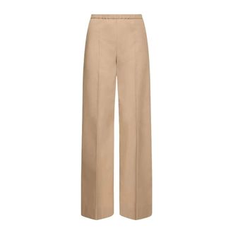 Moncler Femme, Pantalons, Beige, Taille: 40 FR Wide Pantalons